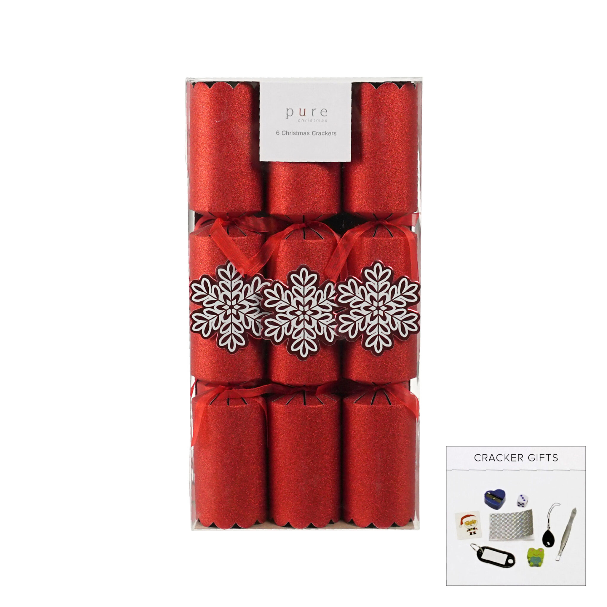 Bon Bons – Red with White Snowflake – Premium Crackers – Tiaro ...