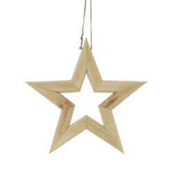Star Outline Hanger Natural Small – Tiaro Christmas Cottage